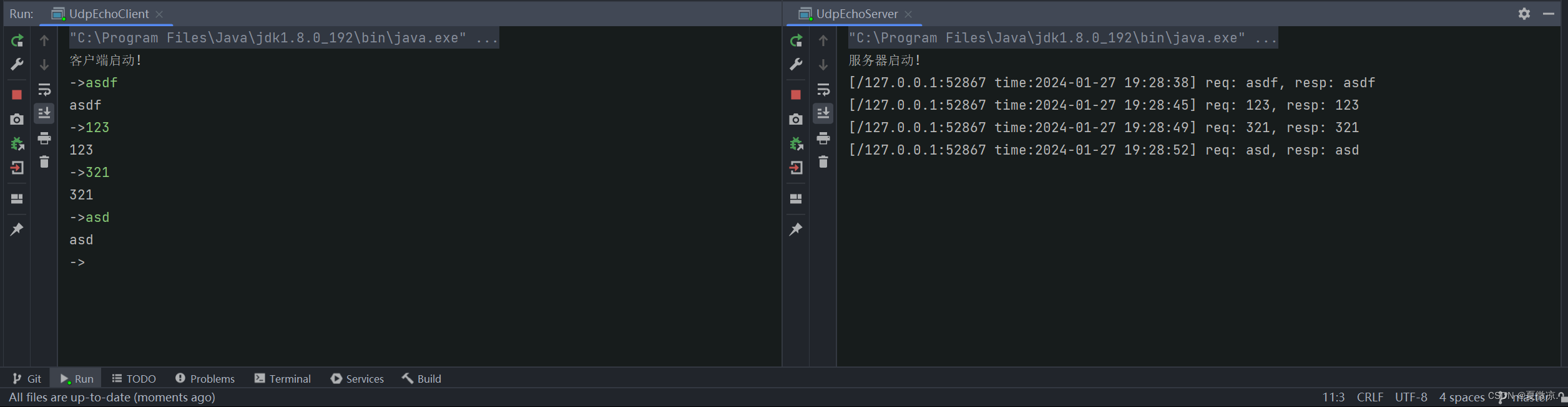 【JavaEE】网络原理:UDP数据报套接字编程和TCP流套接字编程_java实现datagramsocket-CSDN博客