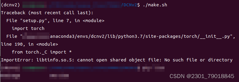 ubuntu安装DCNv2_dcnv2 pytorch1.7安装教程-CSDN博客