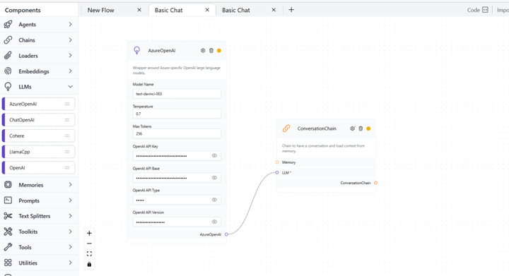 AIGC｜实践探索Langflow集成AzureOpenAI_langflow 自定义llm组件-CSDN博客