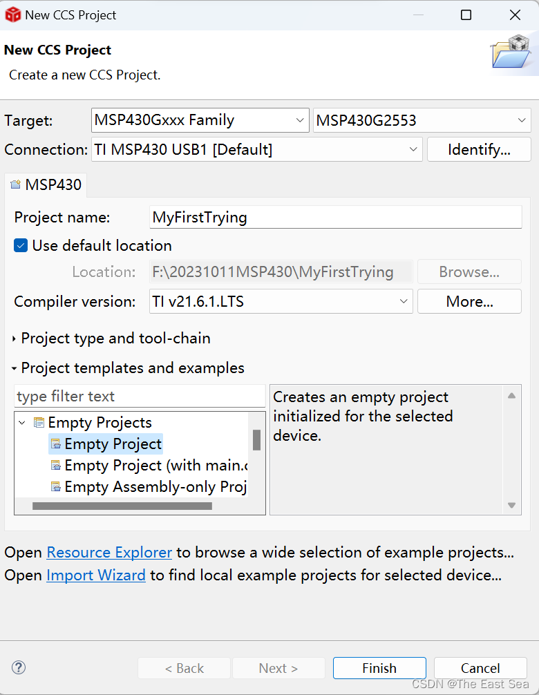MSP430单片机C语言编程与实践（入门篇）之三----CCS的操作步骤_ccs msp430-CSDN博客