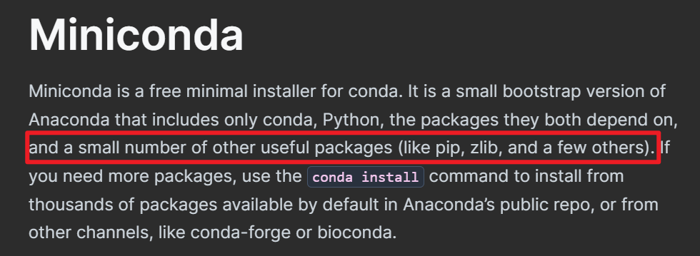 Miniconda安装使用说明-CSDN博客