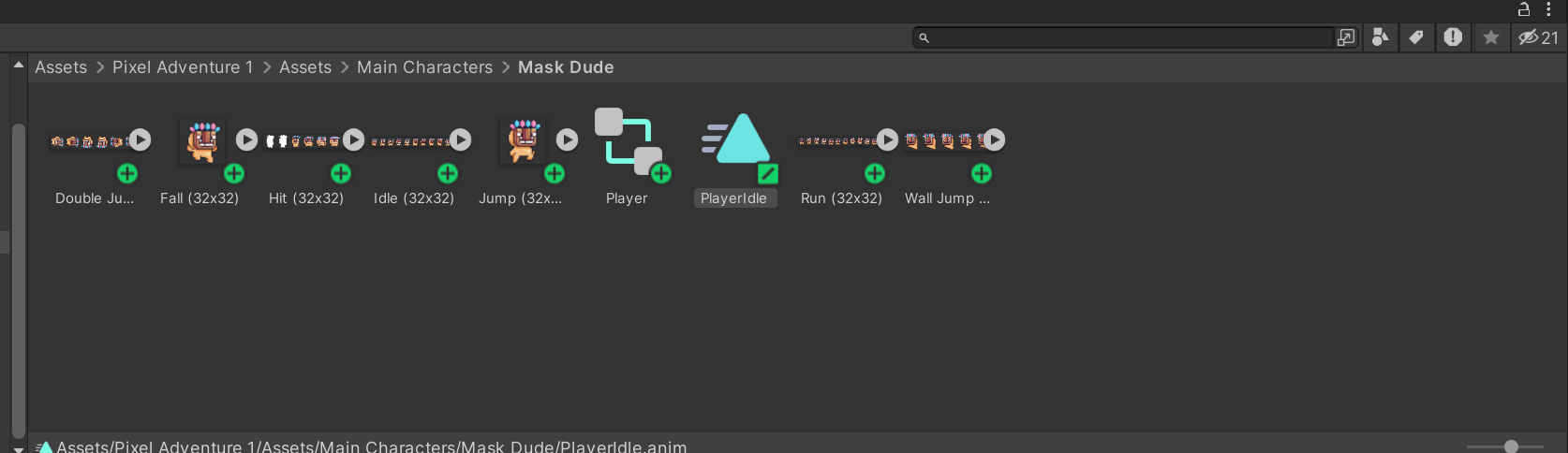 Unity入门实战（Pixel Adventure 1）- 4_unity 2d动画-CSDN博客