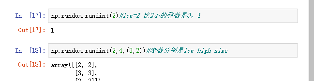np.random一系列(np.random.normal()、np.random.randint、np.random.randn、np ...