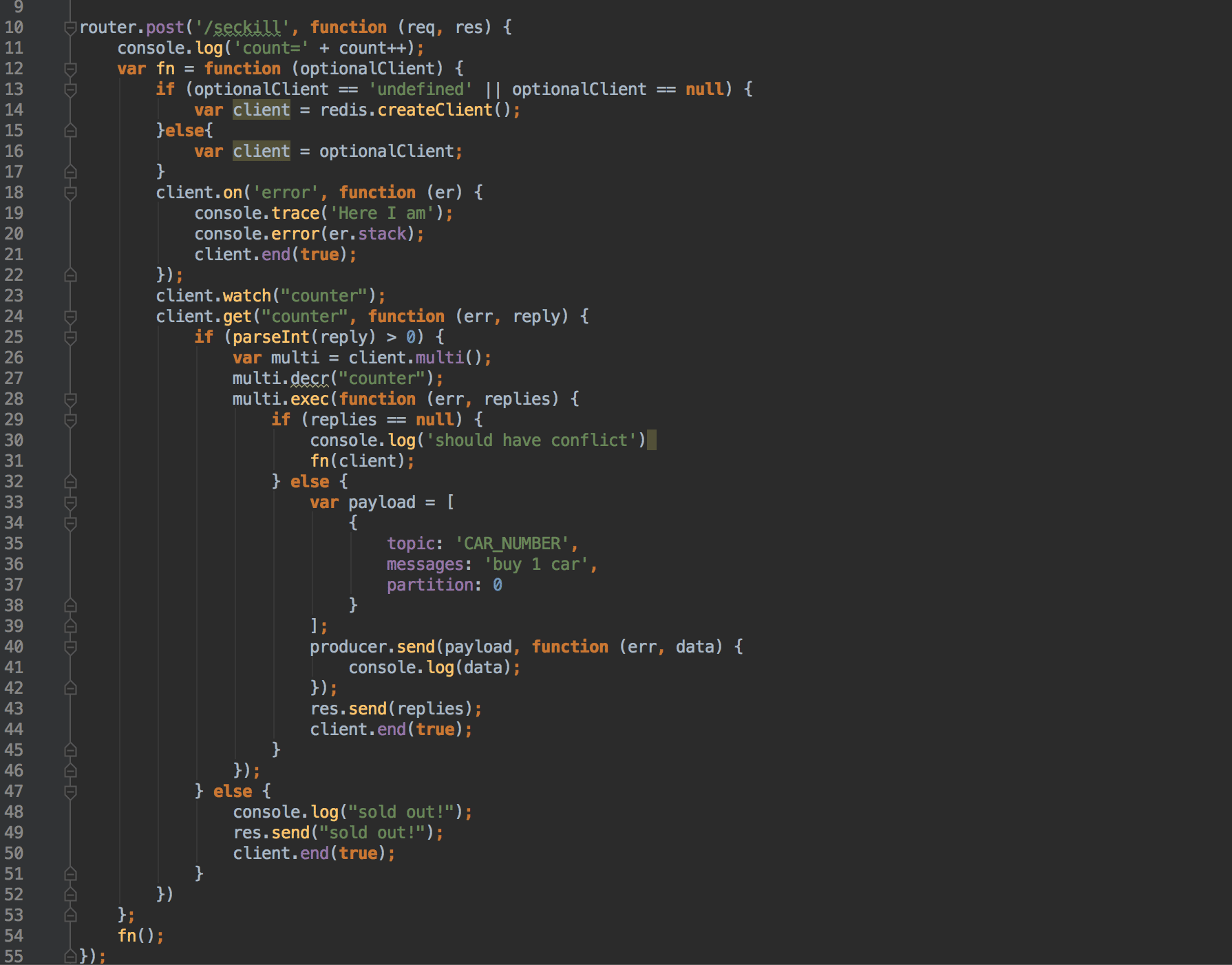 Docker + Nodejs + Kafka + Redis + MySQL搭建简单秒杀环境_redis、docker以及node.js外还 ...