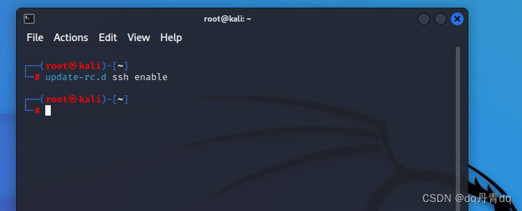 Kali配置SSH服务，并且通过Xshell远程登录_kalissh含义-CSDN博客