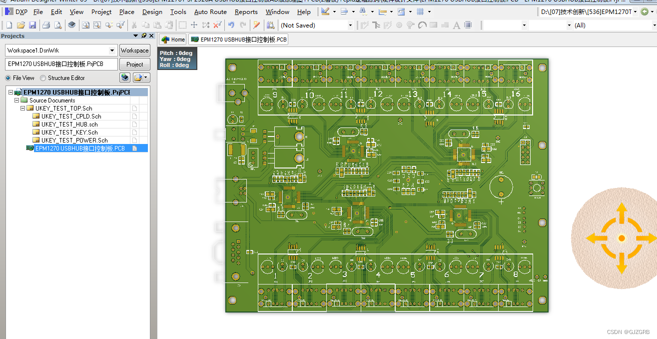 基于EPM1270 CPLD+ SP2526A 16路USBHUB接口控制板AD09(原理图+PCB)+cpld逻辑Verilog源码+设计 ...