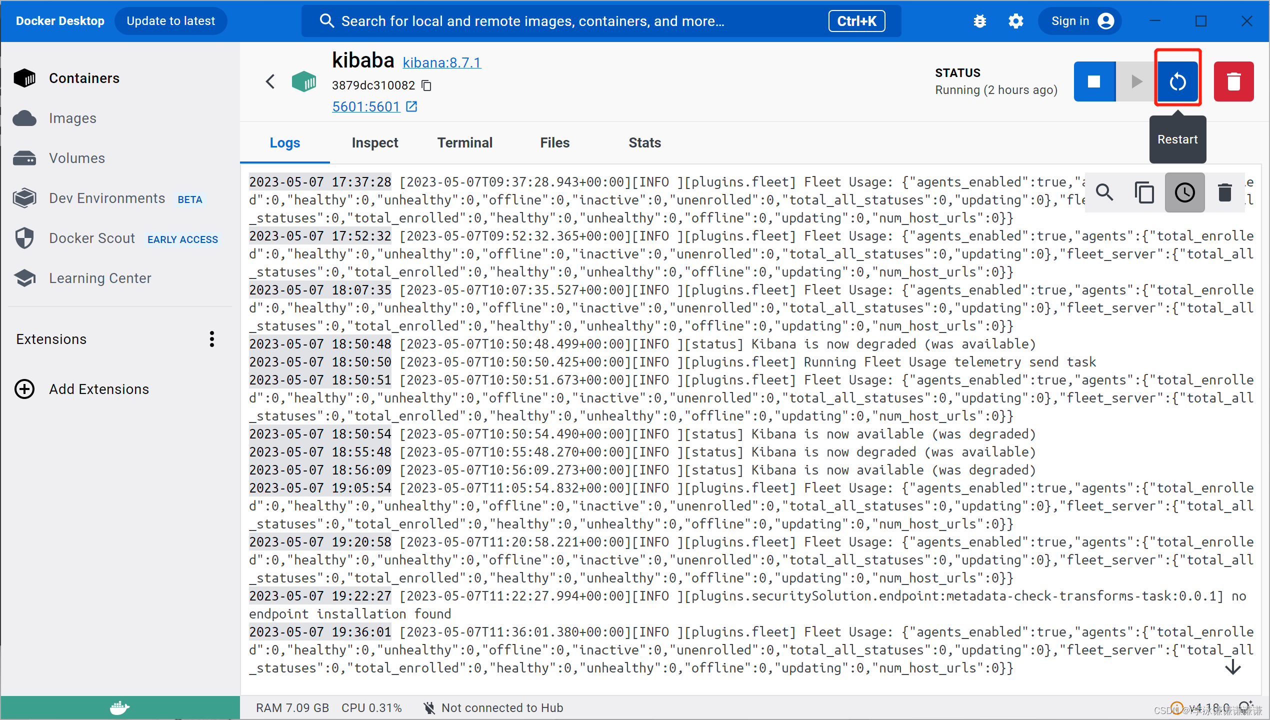 Windows基于Docker安装Elasticsearch和 kibana笔记_windows docker elasticsearch-CSDN博客