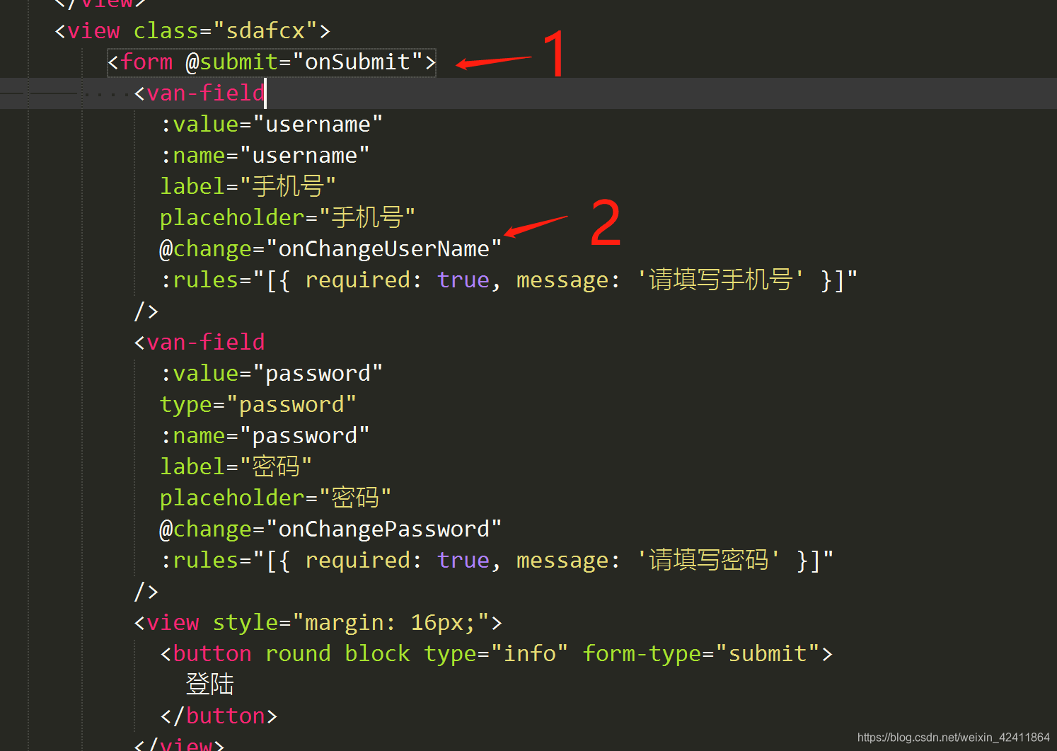 uni-app使用VantWeapp ，van-field表单提交无法双向绑定，提交等问题_uniapp van-field-CSDN博客