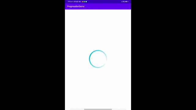 2023 03 18 Android App 用进度条progressbar 圆形样式做加载loading效果，旋转动画android 圆形 