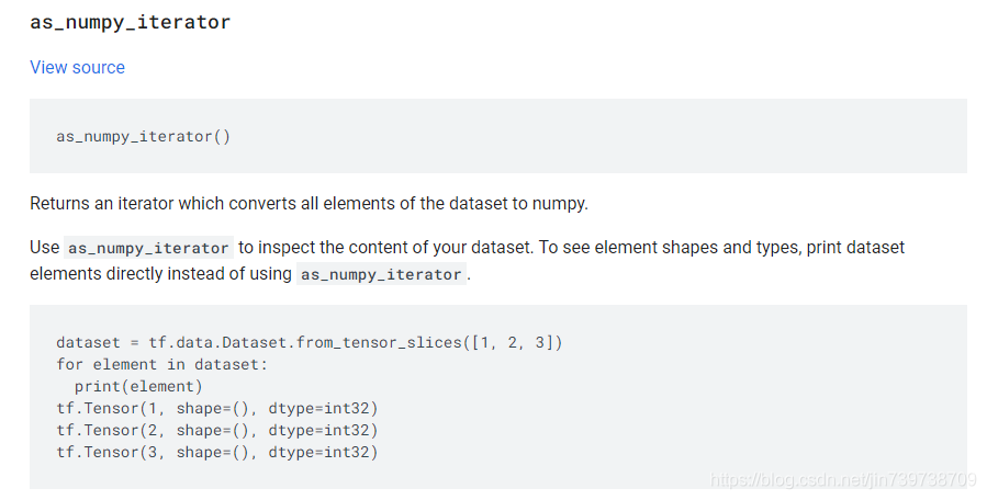 【tensorflow】简明记录tfdatadataset类的成员方法将tfdatadataset转换为numpy Csdn博客