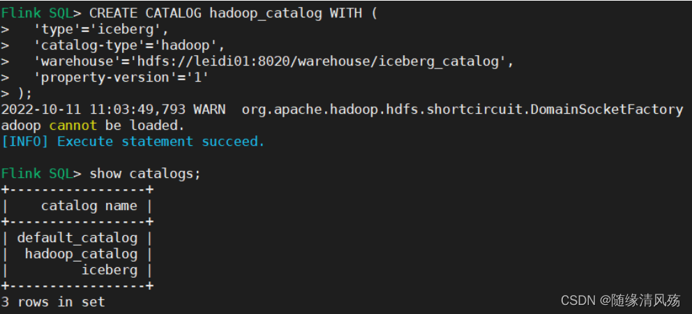 第二章 Flink集成Iceberg的集成方式及基本SQL使用_iceberg0.1 hive3.12 flink1.14-CSDN博客