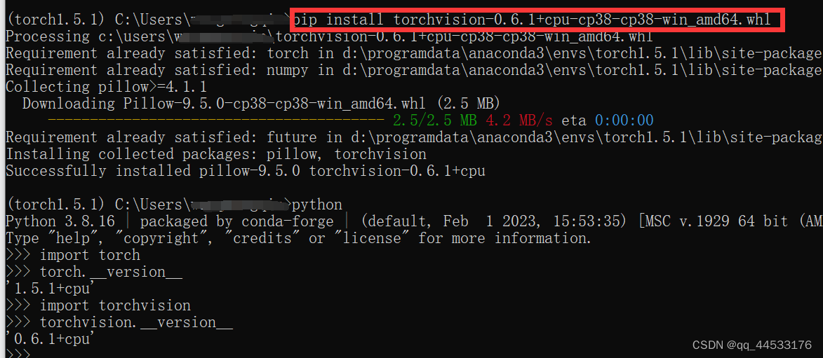 anaconda手动配置torch环境（CPU版）_torch cpu版本-CSDN博客