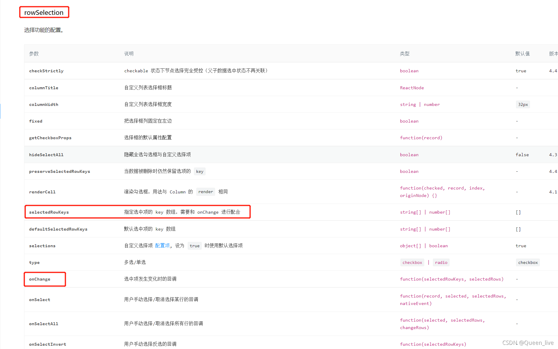 antd table 单选或者多选的默认选中行设置_antd table默认选中-CSDN博客