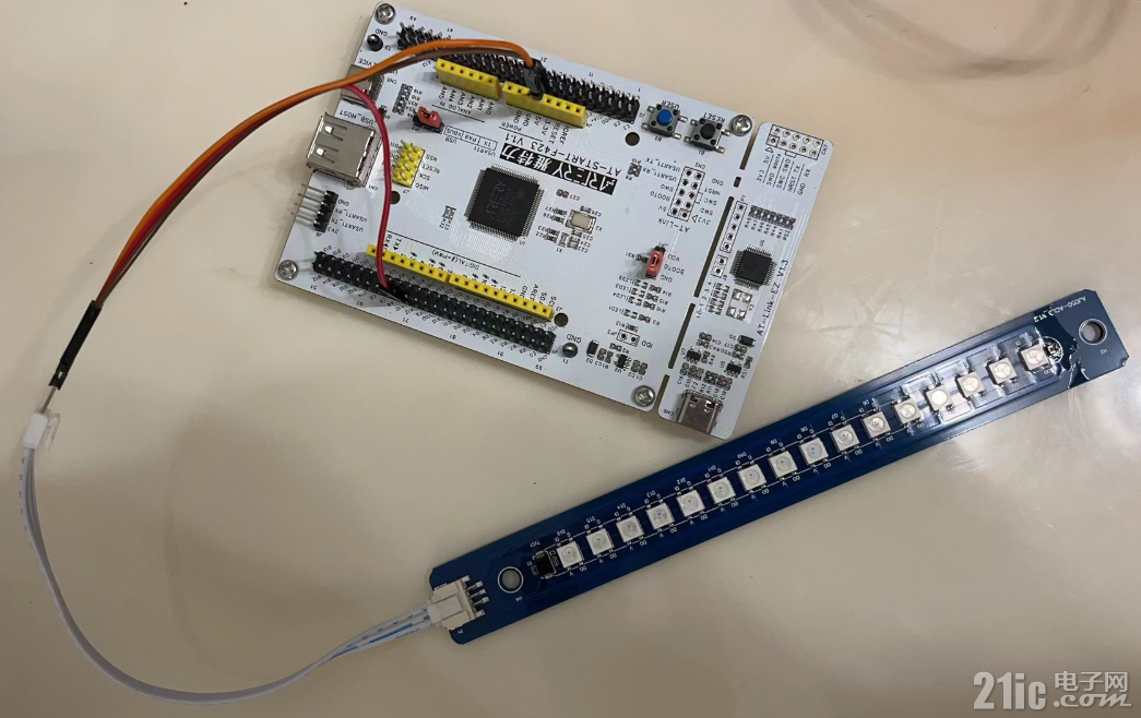 【AT-START-F423测评】+ 04_使用AT32F423的定时器PWM及DMA驱动WS2812B灯_at32 ws2812-CSDN博客