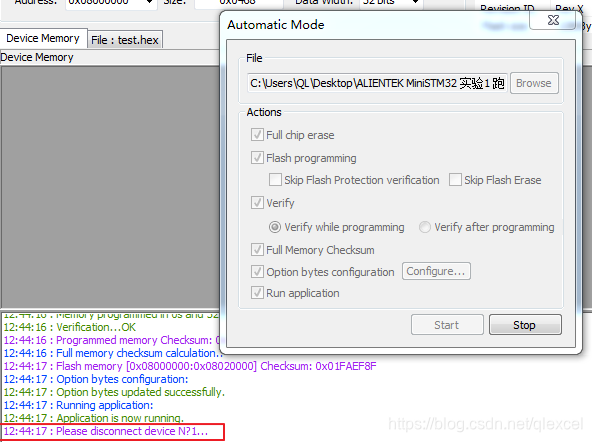 stm32使用 ST-LINK Utility量产，程序读保护、写保护_some flash pages are write protected!-CSDN博客