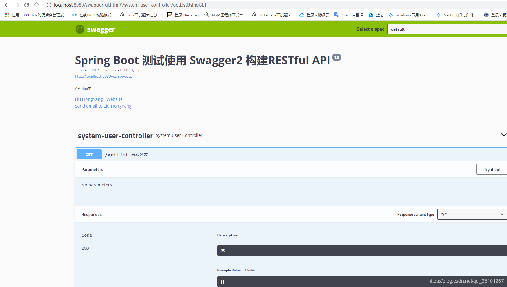 spring boot集成swagger-CSDN博客