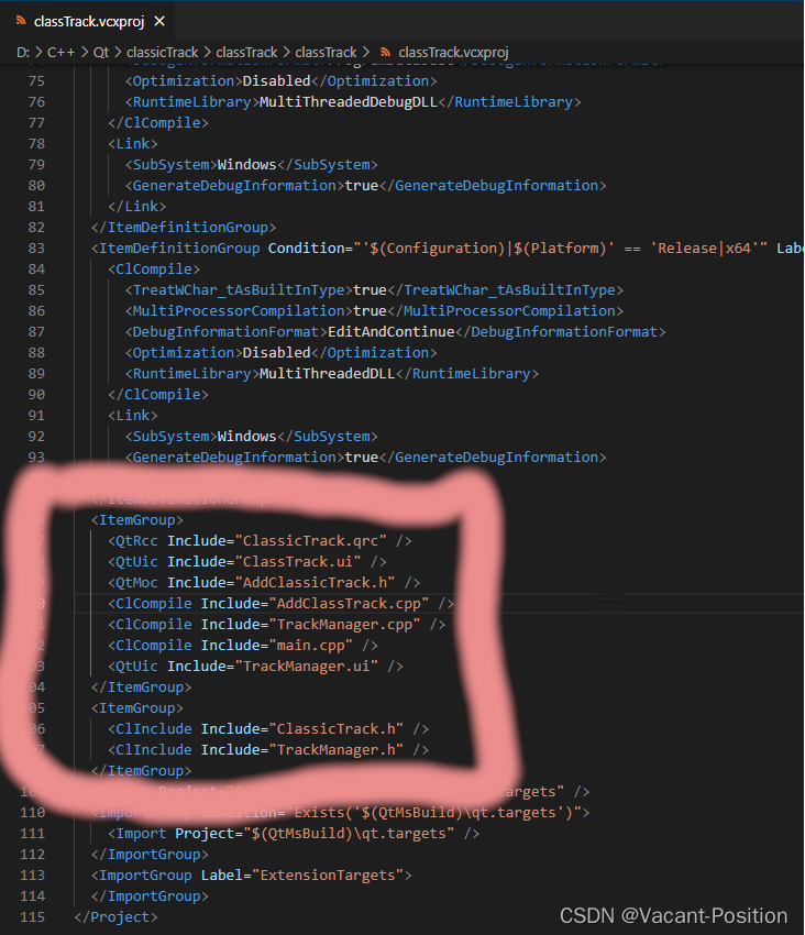 error LNK2001: 无法解析的外部符号 “public: virtual struct QMetaObject const *_vs2019+qt +vtk环境使用 ...