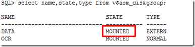 oracle磁盘状态为quiescing,v$asm_diskgroup中state的说明-CSDN博客