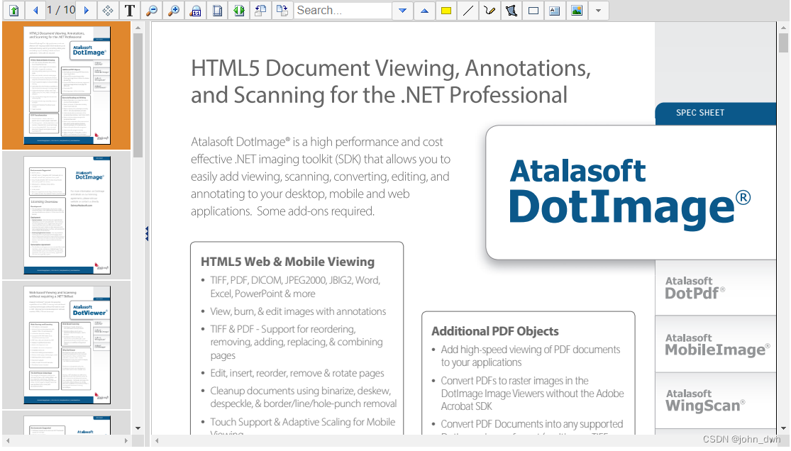我不说你知道 DotImage SDK之DotViewer 在线文档查看编辑？_dotimage sdk crack-CSDN博客
