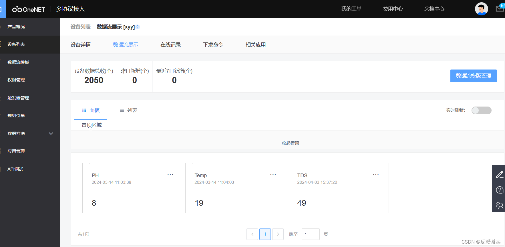 C#上位机获取OneNET云平台数据----HTTP_onenet物联网平台 接口获取数据-CSDN博客