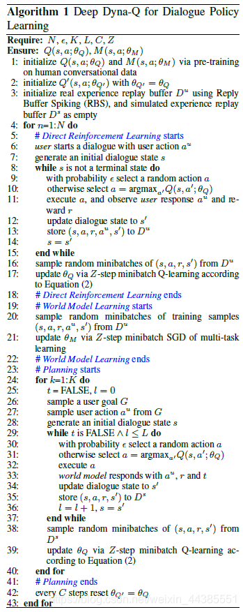 Deep Dyna-Q 阅读笔记_ddq算法-CSDN博客