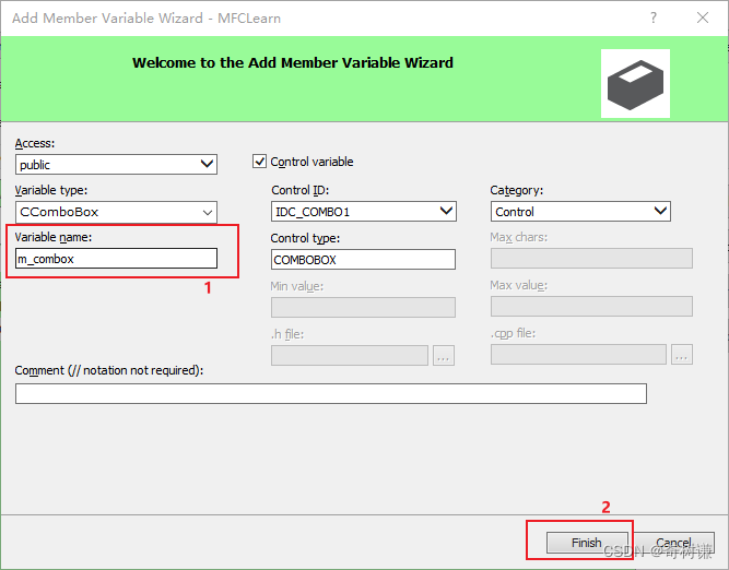 MFC控件使用教程：ComboBox与事件处理,-CSDN博客