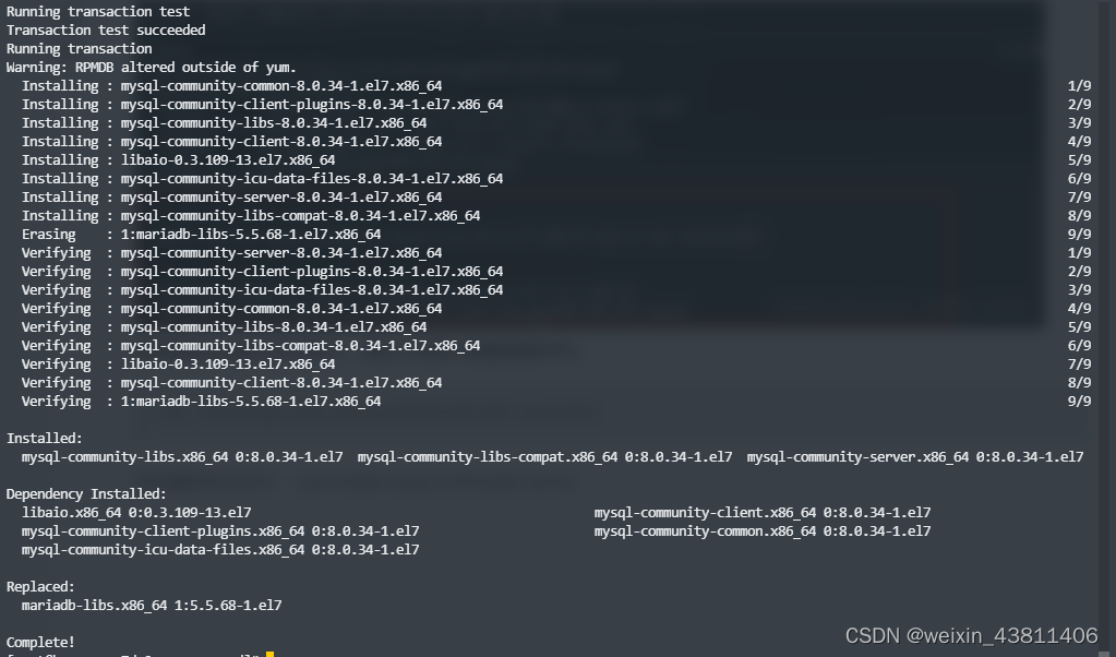 Centos7安装Mysql8_no package mysql-server available.-CSDN博客