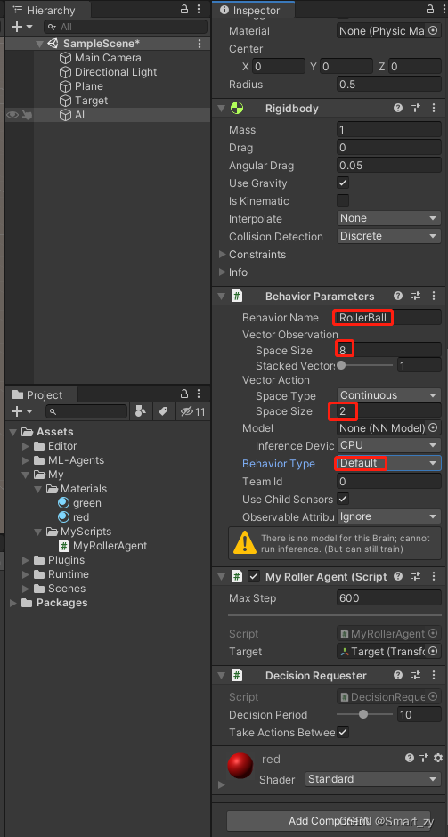 快速入门Unity机器学习:三:_unity launch error-CSDN博客