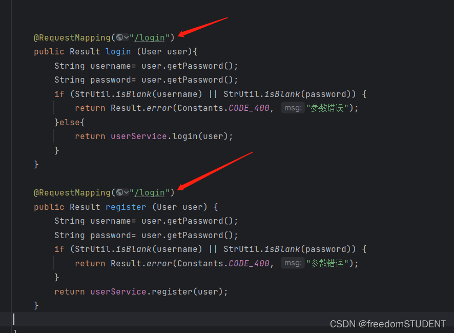 【报错栏】（springboot）Caused by: java.lang.IllegalStateException: Ambiguous mapping. Cannot map ...
