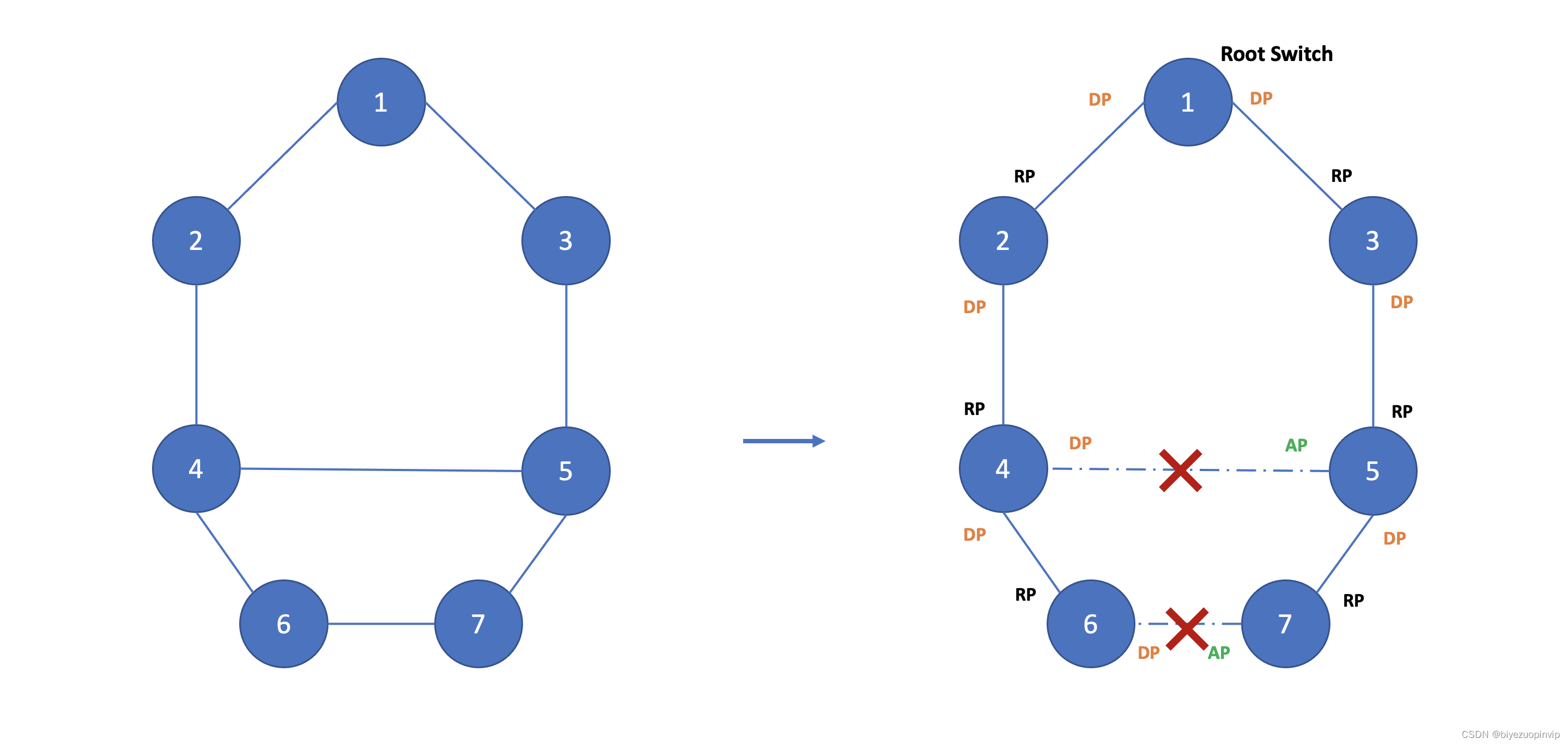 Python基于生成树机制实验的内容_python stp 算法 代码-CSDN博客