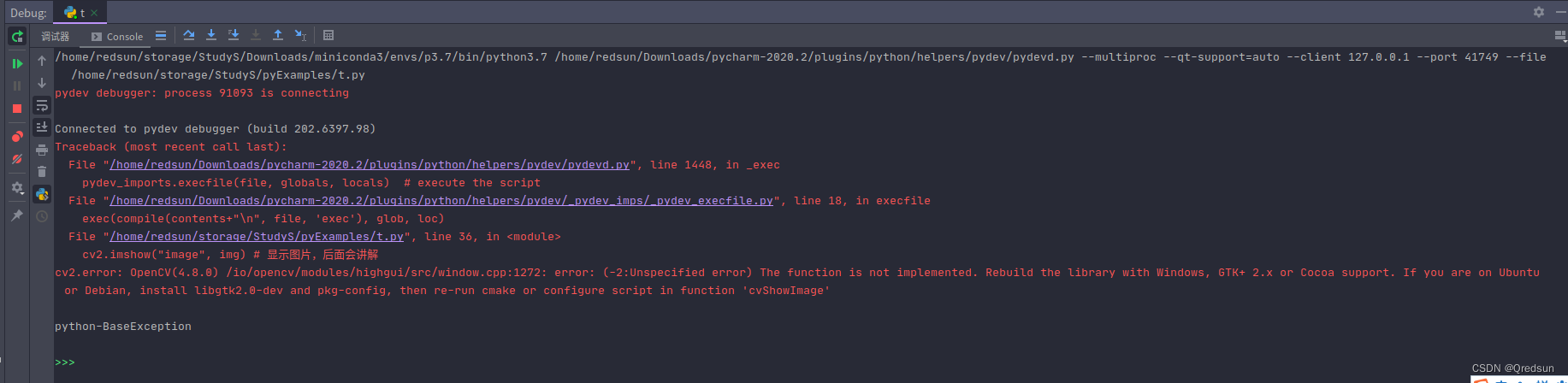 cv2抛出异常 “install libgtk2.0-dev and pkg-config, then re-run cmake or configure”-CSDN博客