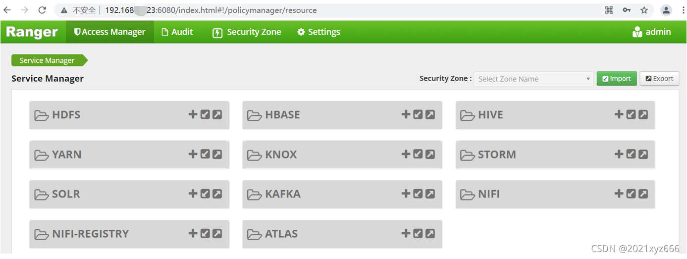 Ranger admin管理员密码忘记重置_user:admin credentials on ambari ui are not in syn-CSDN博客
