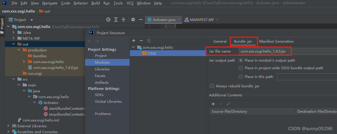 OSGI 环境搭建_idea osgi-CSDN博客