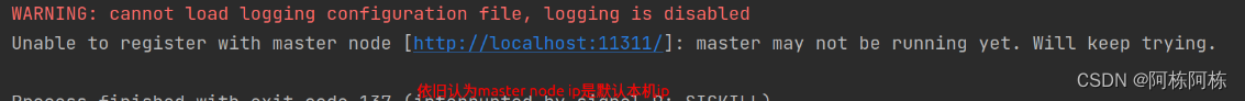 Unable to register with master node [http://localhost:11311/]: master may not be running yet.-CSDN博客
