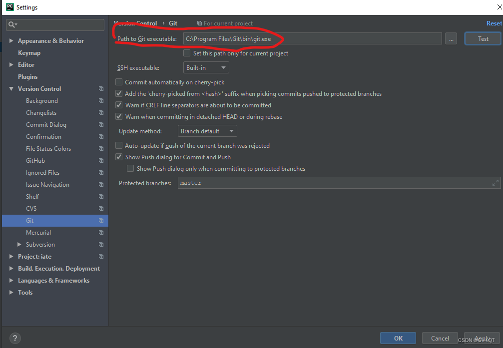 pycharm出现empty git --version output_empty git --version output:-CSDN博客