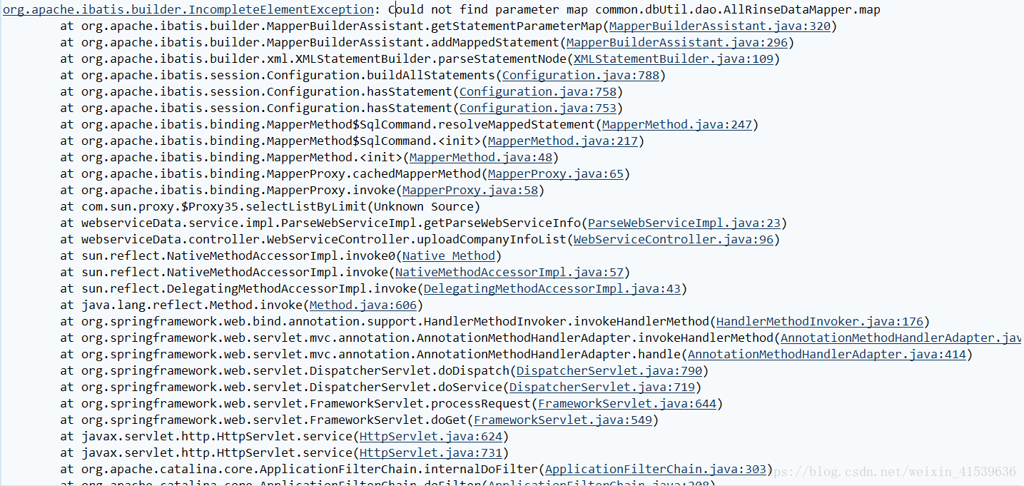 org.apache.ibatis.builder.IncompleteElementException_method threw 'org.apache.ibatis.builder ...