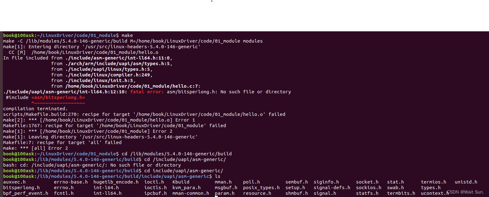 解决 fatal error: asm/bitsperlong.h: No such file or directory #include ＜asm/bitsperlong.h＞-CSDN博客