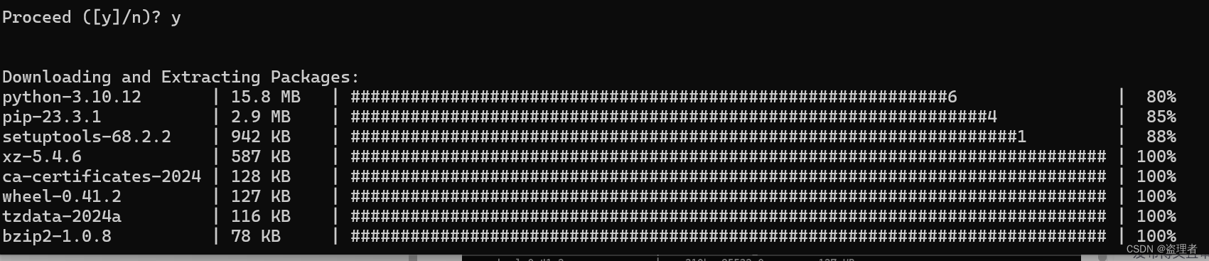 conda 创建 python3.10.12 环境_conda python3.10-CSDN博客