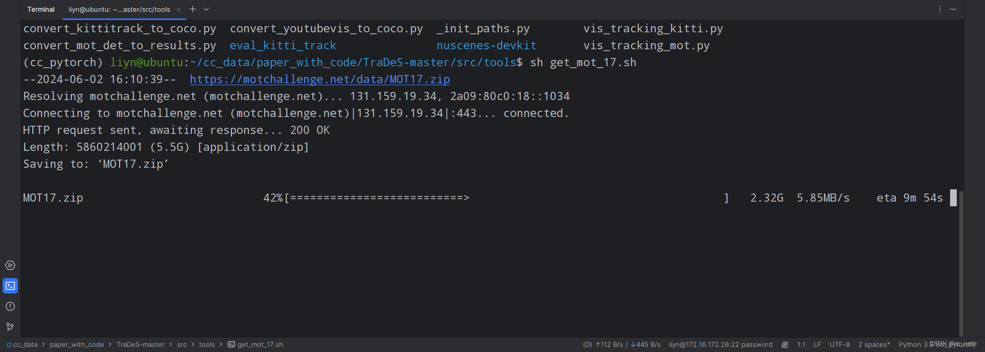论文复现：Track to Detect and Segment: An Online Multi-Object Tracker-CSDN博客