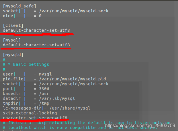 ubuntu下mysql5.7安装以及character_set_server设置为utf8问题解决-CSDN博客