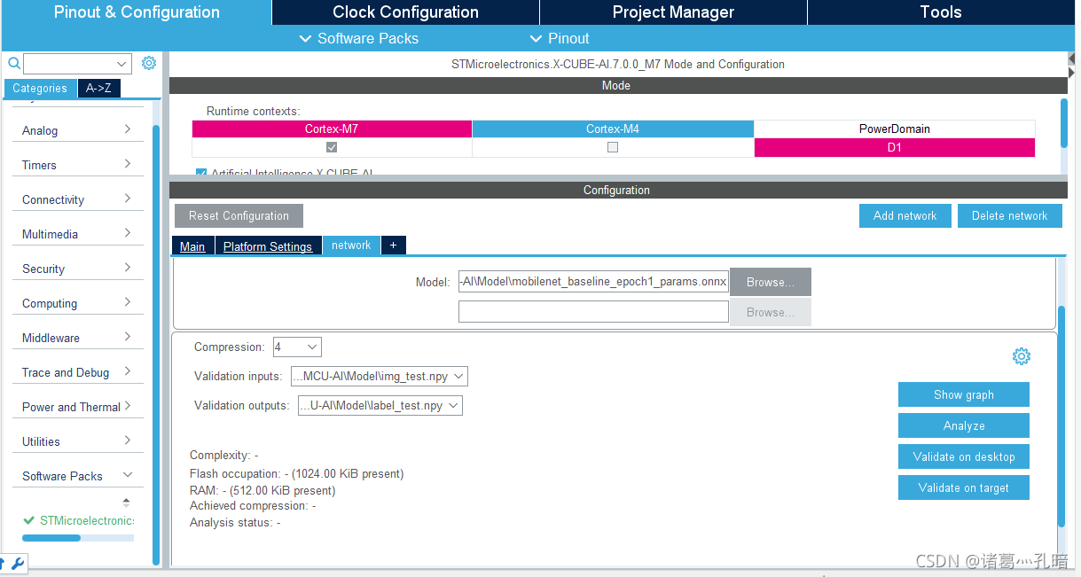 stm32cubeAI “validation on target “ ERROR_e200(validationerror): stm32: unable to bind the s-CSDN博客