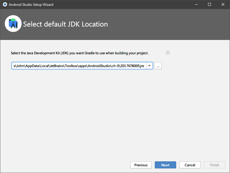 2020.3.1最新版Android Studio更改默认JDK路径及完全卸载干净的方法_androidstudio 删除自带jdk-CSDN博客