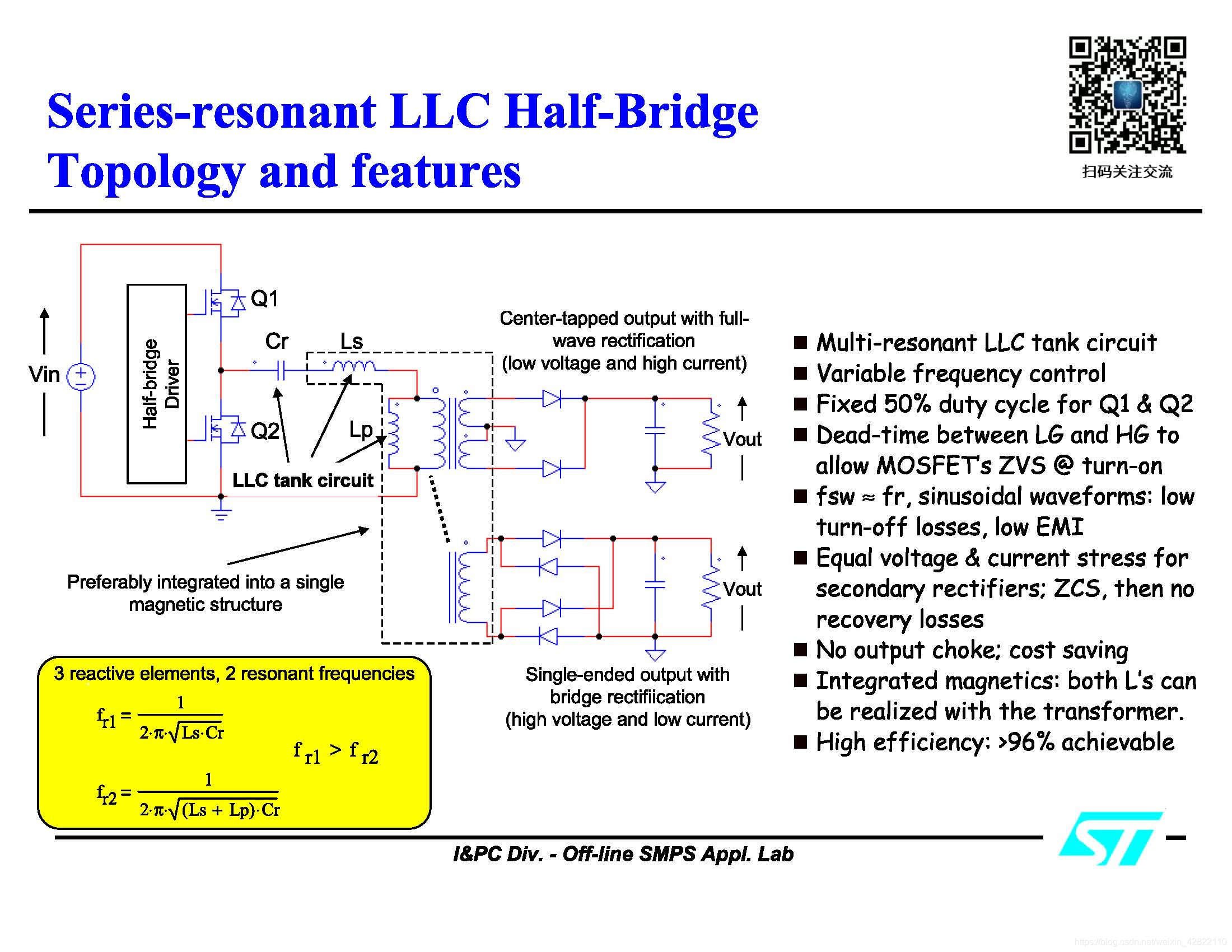 【LLC原理】LLC电路基本原理分析及公式推导——ST_llc基本原理公式推导-CSDN博客