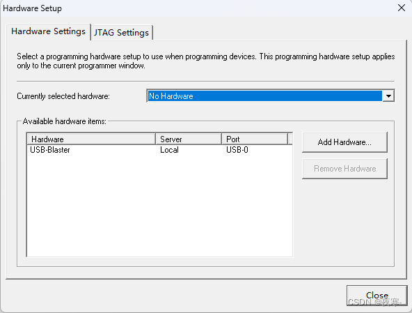 QuartusⅡ无法识别usb-blaster的一种情况_quartus ii找不着usb blaser-CSDN博客