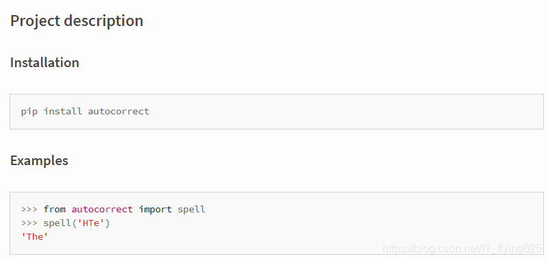 python 文本词汇，句子校正 autocorrect库的使用_python autocorrect-CSDN博客