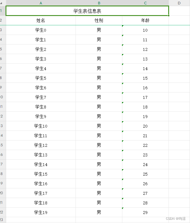 Springboot整合easypoi实现excel文件导出导出easypoi Spring Boot Starter Csdn博客