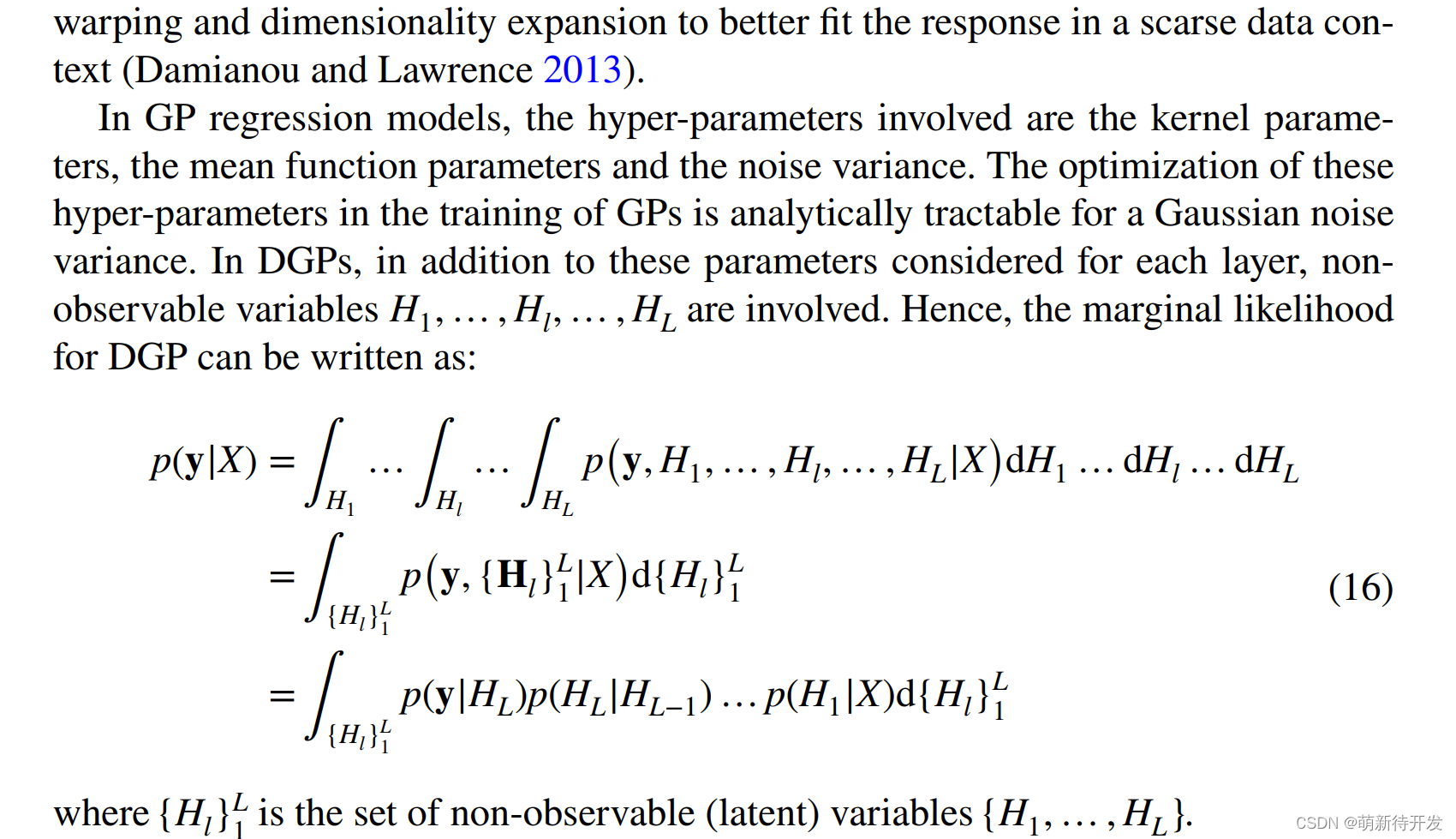 深高斯过程（Deep Gaussian processes）-CSDN博客