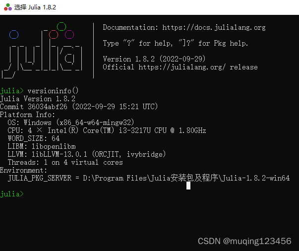 Julia编程语言的安装与环境配置-CSDN博客