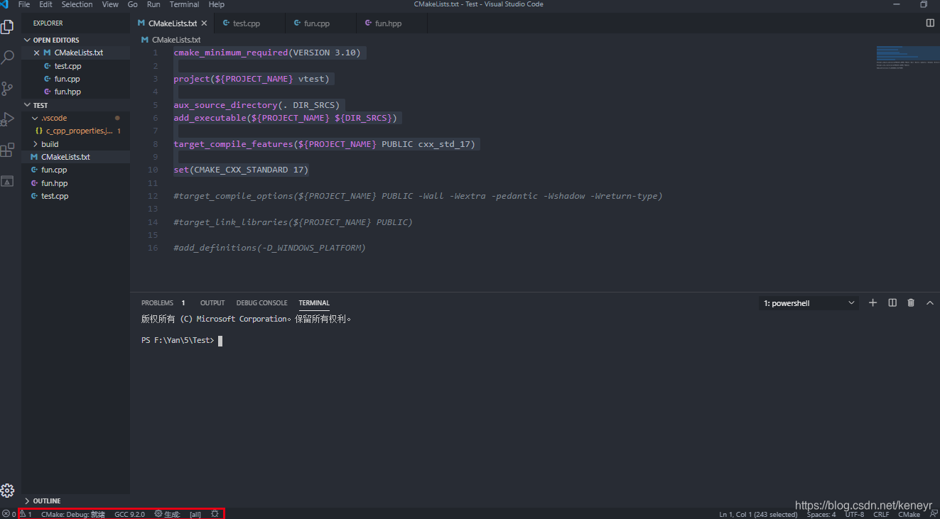 vscode+cmake+mingw+win10之c++练手，新手看这个就行啦_vscode_keneyr-魔乐社区