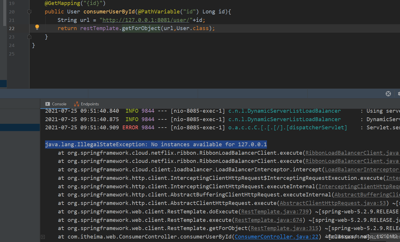 Nacos报java.lang.IllegalStateException: No instances available for 127.0.0.1异常-CSDN博客